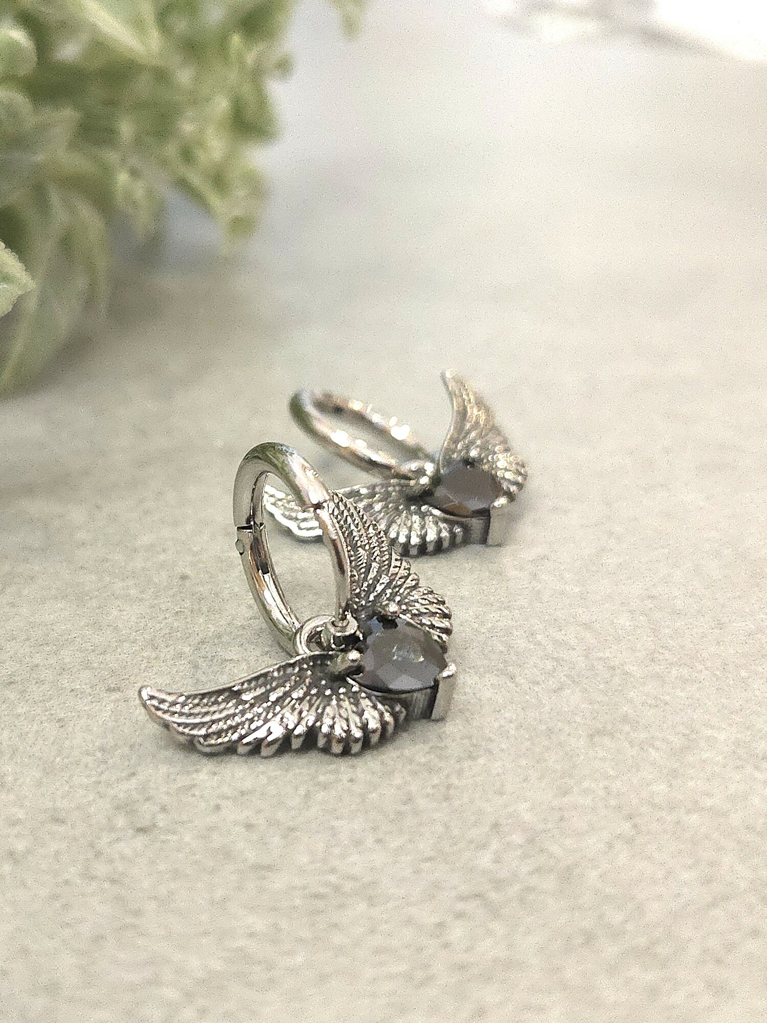 Серьги-трансформеры, искусственный камень, фианит