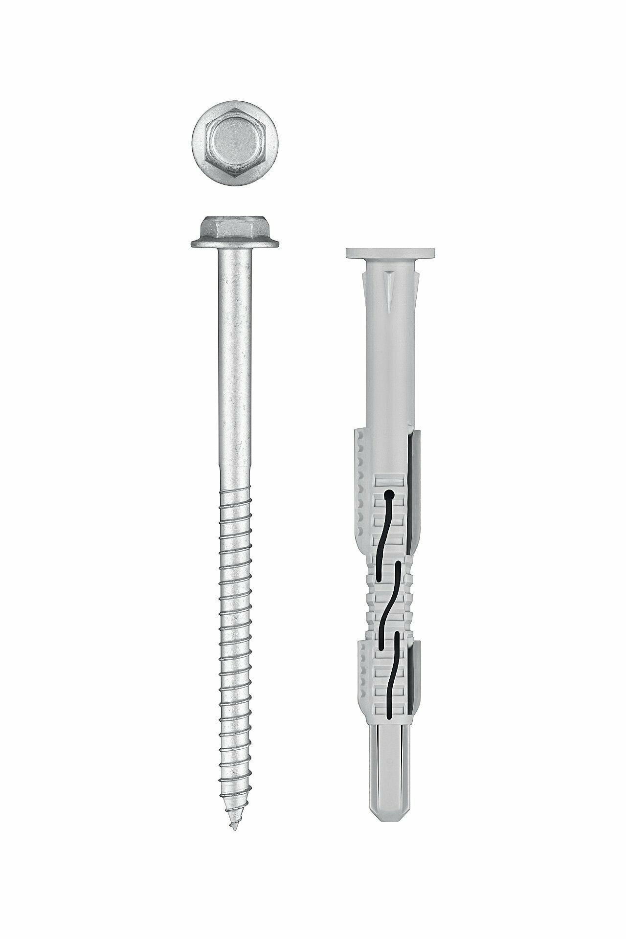 ЗУБР ФД-Ц 10 x 120 мм, фасадный дюбель, нейлон/цинк, 50 шт (301455-120)
