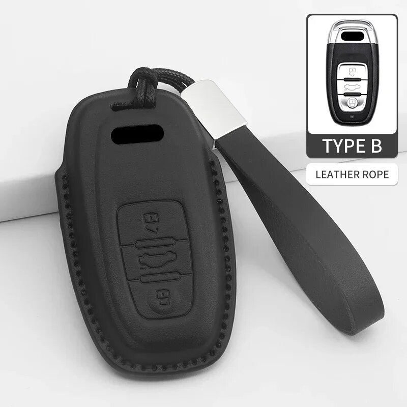 Чехол для автомобильного ключа для Audi A4 A1 A3 Q3 Q5 Q7 S4 S6 S7 S8 R8 TT 8V B8 B9 A5 A6 C7 A7 A8, защитный чехол для автомобильного ключа, аксессуары 12