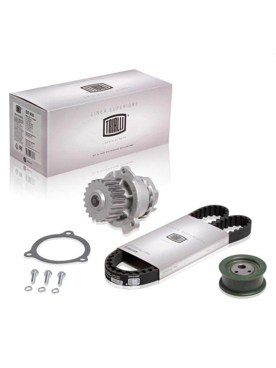 Ремкомплект ГРМ для а/м Лада 2108 (помпаLuzar/ремень/1 ролик) (GT 908), TRIALLI GT908
