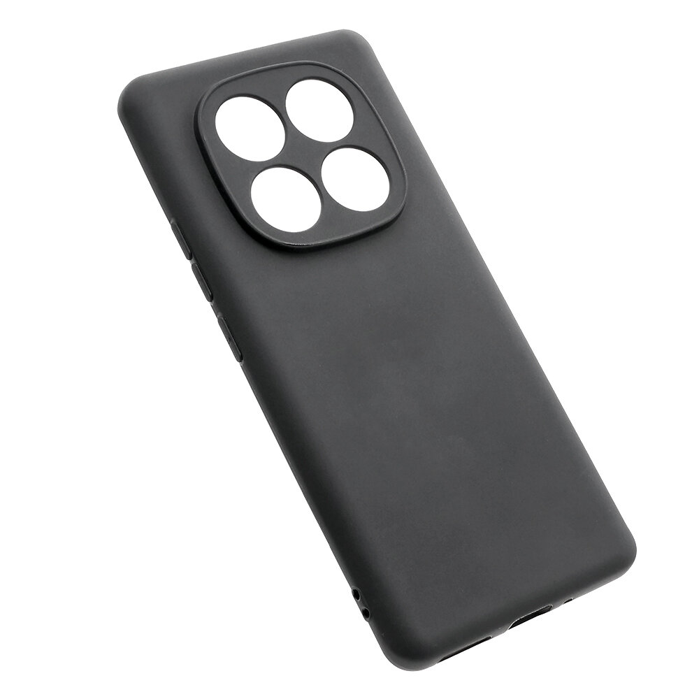 Силиконовый чехол TPU Case матовый для Xiaomi Poco X7 черный