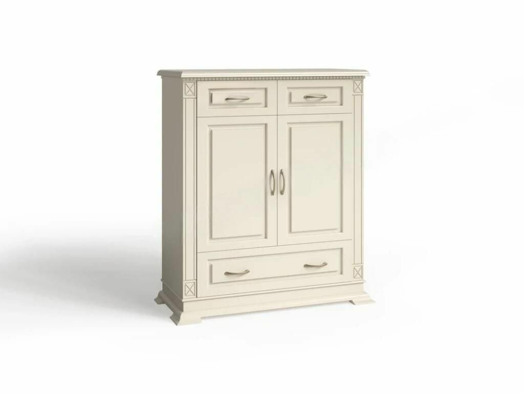 Комод Верди №130 из Массива сосны, 3 ящ, 100х45х120 см, классический орех 2