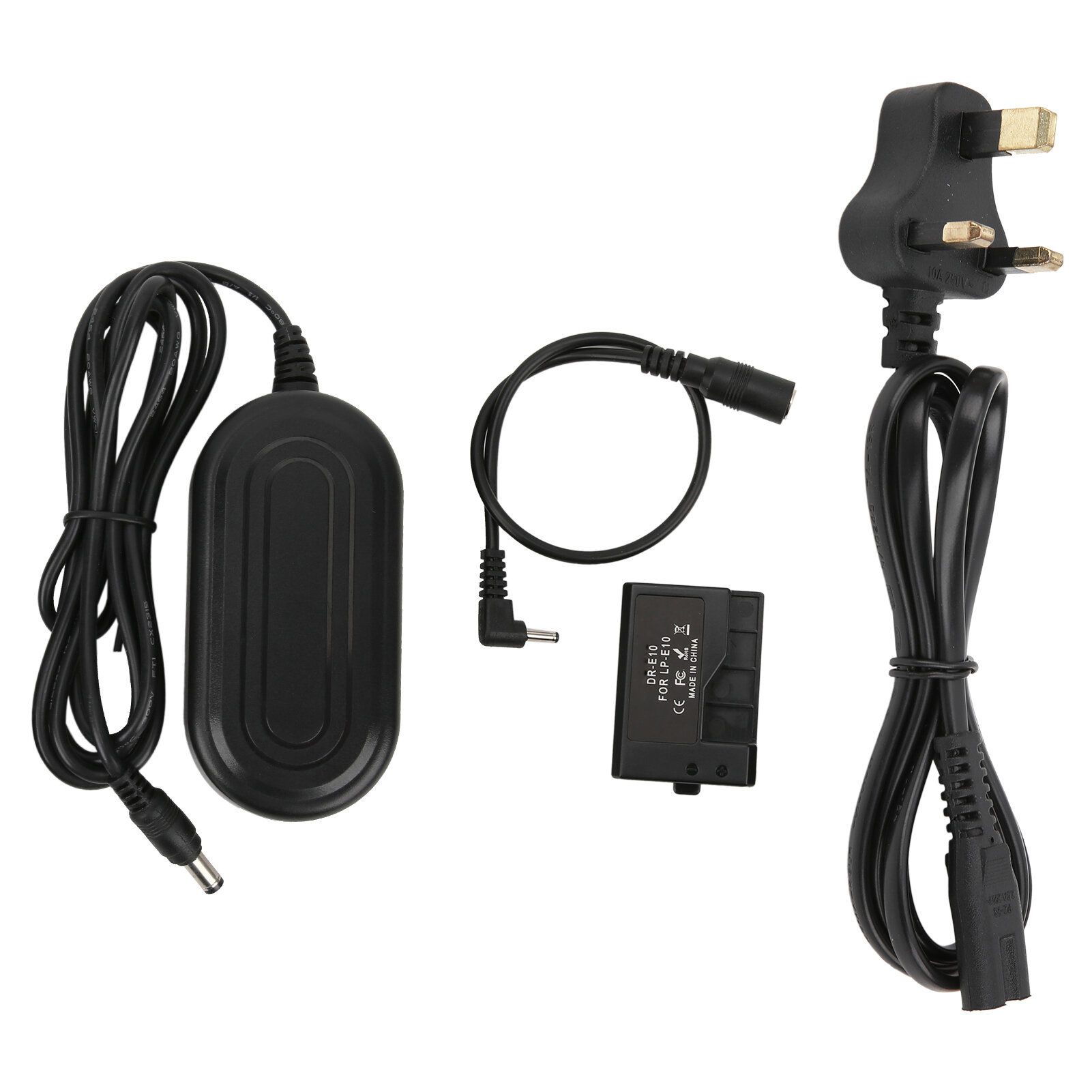 Комплект адаптера питания переменного тока и разъема постоянного тока LPE10 с полным декодированием имитатора батареи для камер Canon 1100D 1200D 1300D 1500D