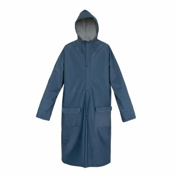 Дождевик «EXTREME» ПВХ двухслойный, синий+серебро, на молнии,300 мк