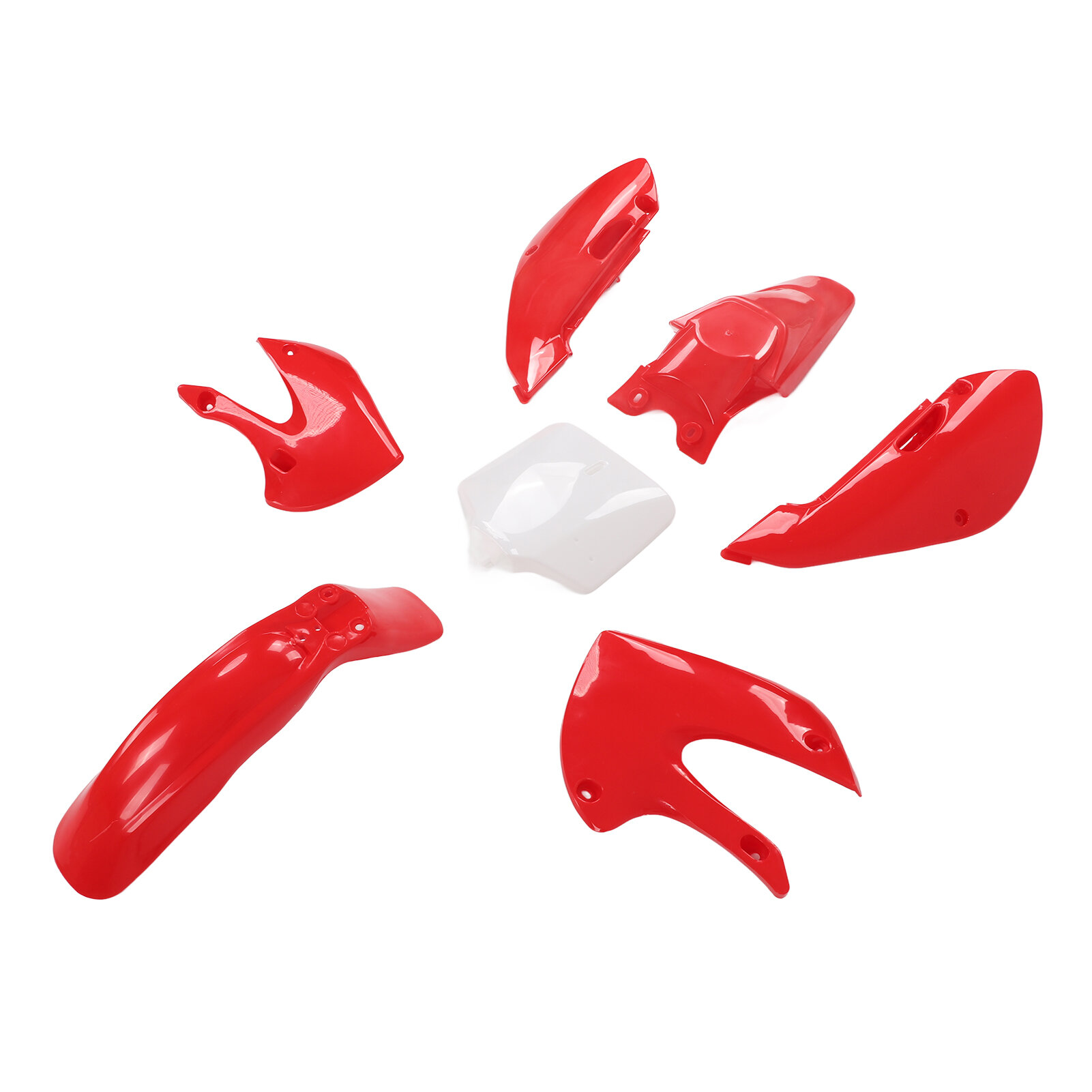7 шт, пластиковый обтекатель для велосипеда, набор обтекателей для кузовных работ, аксессуары для мотоциклов, замена для KLX110 KX65Red