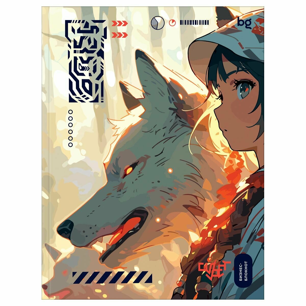 Бизнес-блокнот А5, 64 л, лайт BG "Аниме. Приключения", глянцевая ламинация