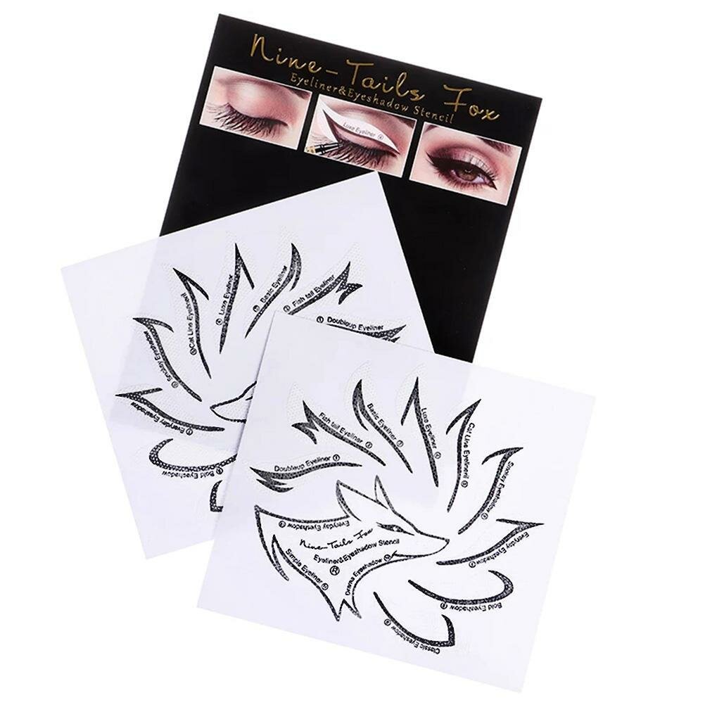 Professional Eyeliner Stencil Eyeshadow Set Non Woven Kit Templates