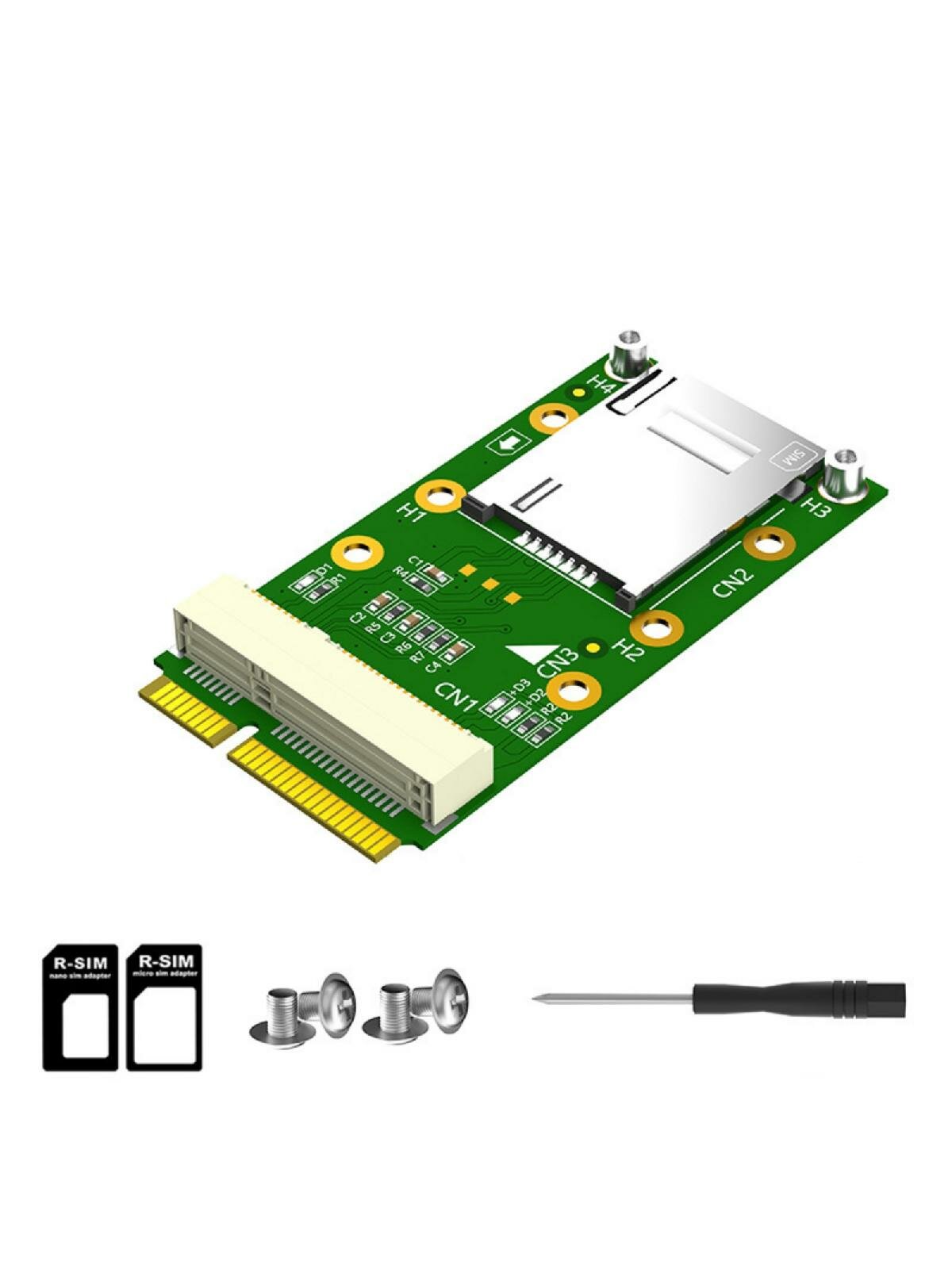 Mini PCIe Networking Card Mini PCIE to Mini PCIE Card Adapter Networking Ethernet LAN Mini PCIE Risers PC Laptop Networking Card