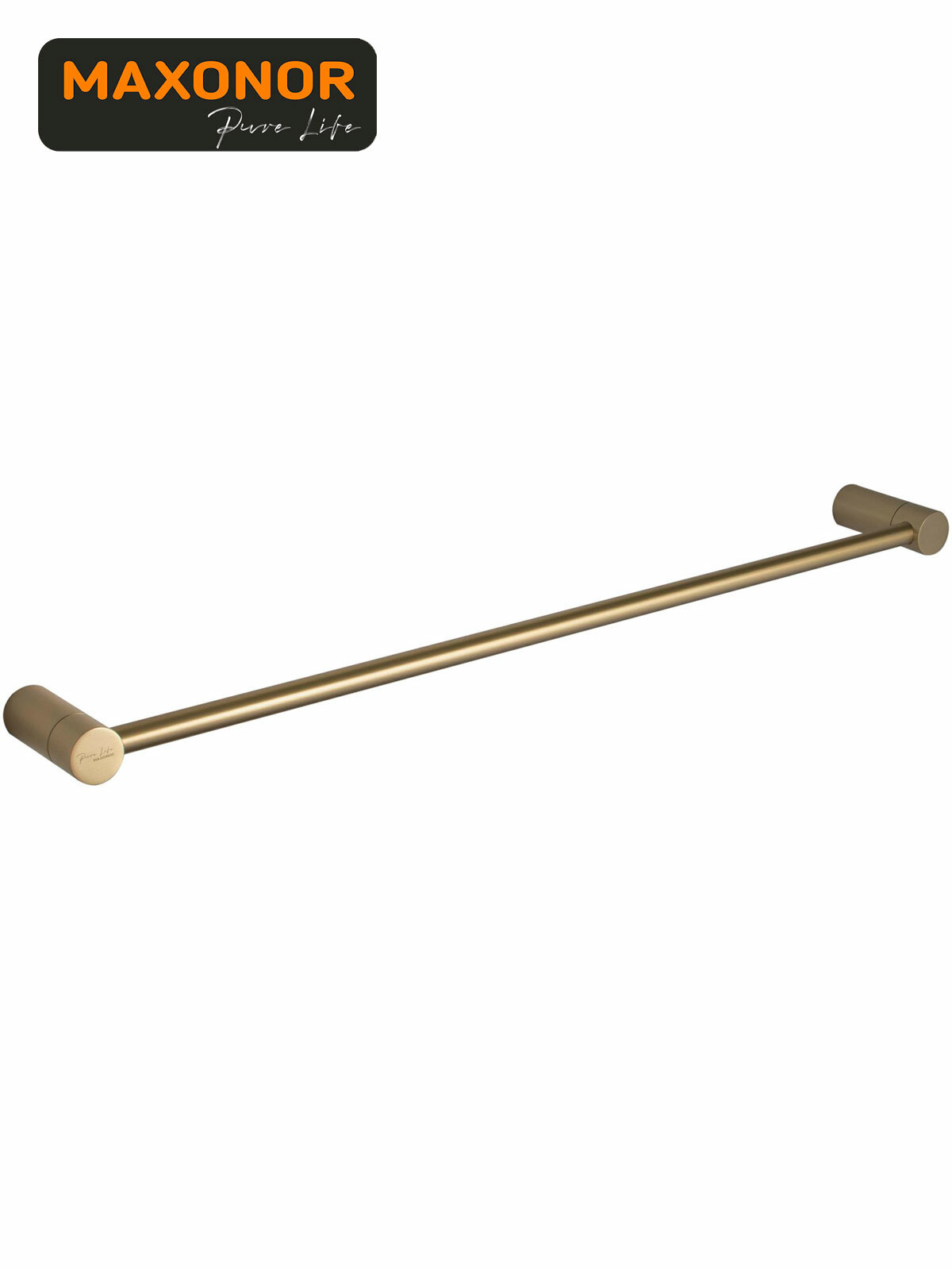 Держатель для полотенец в ванную Maxonor SHADE PL1709-1-6 Золото матовое Латунь
