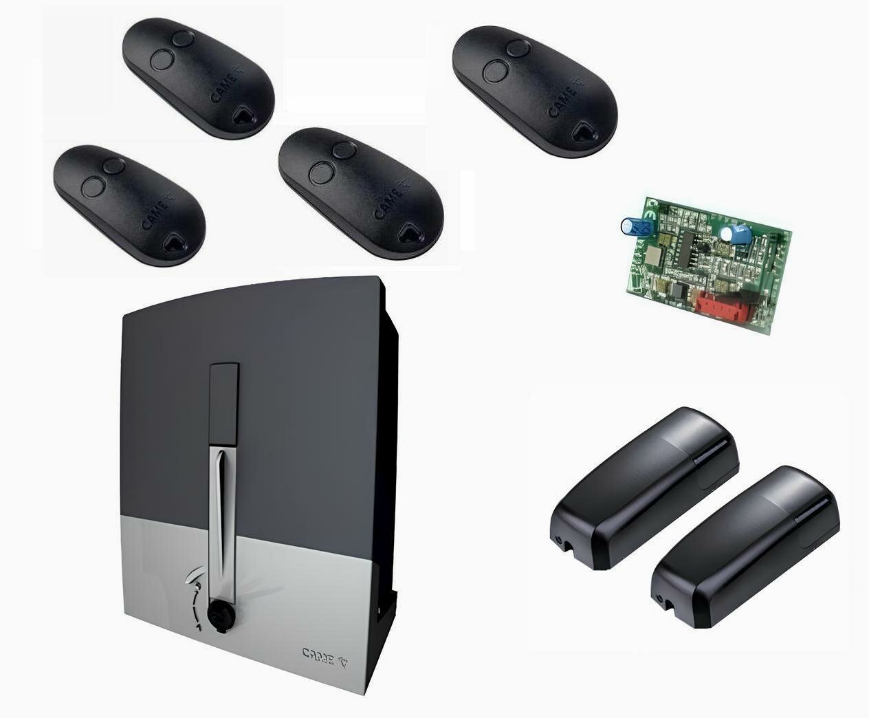 Автоматика для откатных ворот BXL04AGS KIT-FK-T4, комплект: привод, радиоприемник, 4 пульта, фотоэлементы