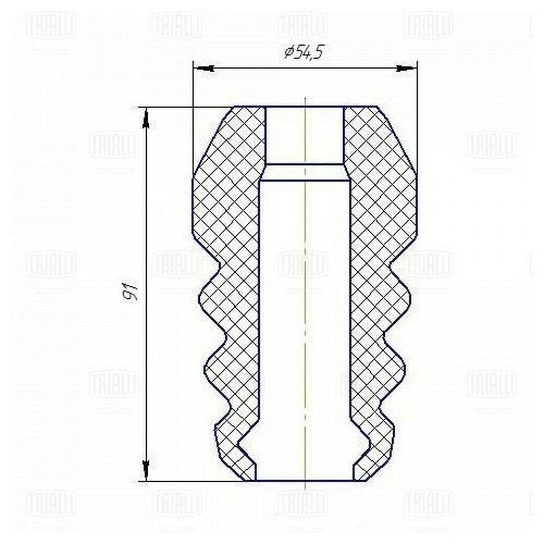 Trialli буфер отбойник (перед. стойки 1 шт.) для автомобилей bc0831