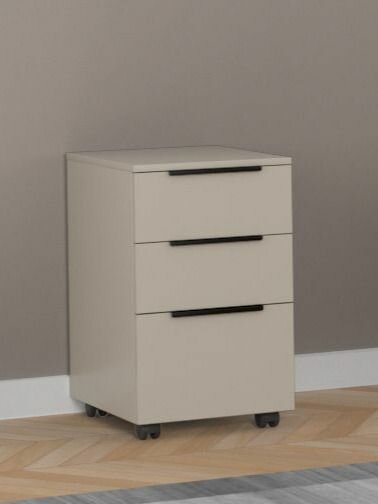 Тумба с ящиками под стол на колесиках Чарльз 1 (кашемир) (Мебелидоманет)