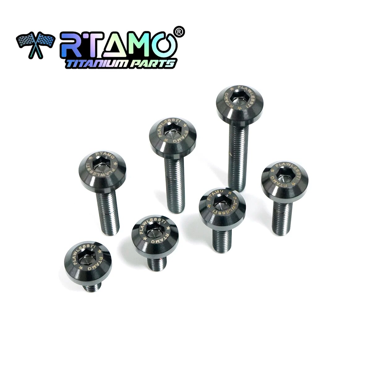RTAMO Титановые болты M6X12/15/20/25/30/35/40 мм, винты с шестигранной головкой для зонта, для горного, дорожного велосипеда, мотоцикла, модификация