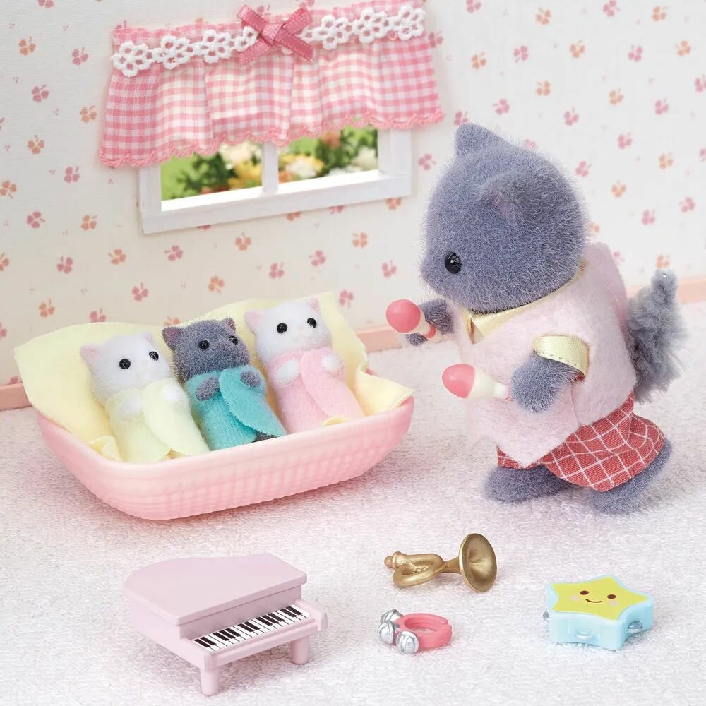 Sylvanian families коллекционных кукол Persian Cat Triplets