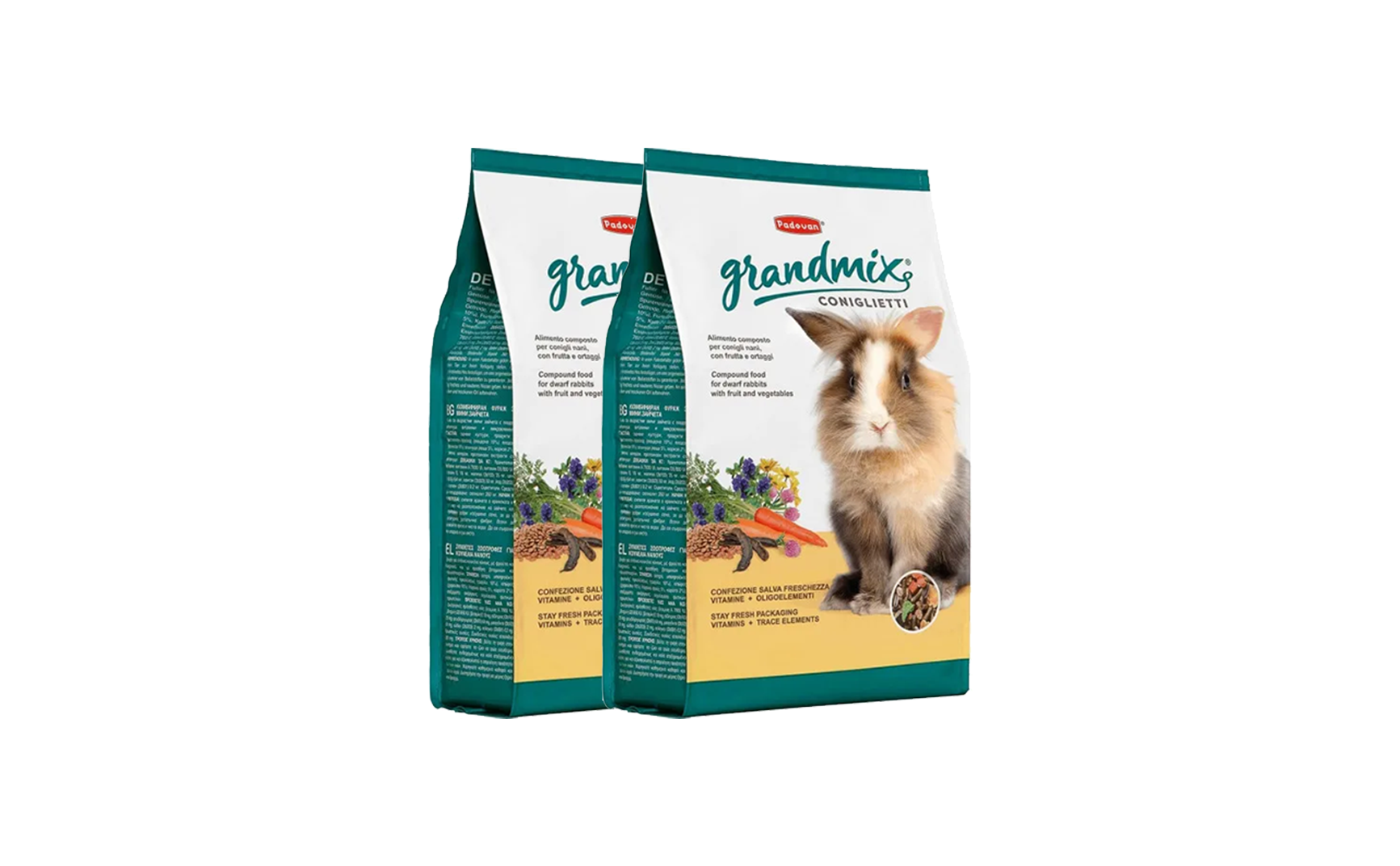 Padovan Grandmix Coniglietti корм комплексный для кроликов 3 кг x 2 шт.