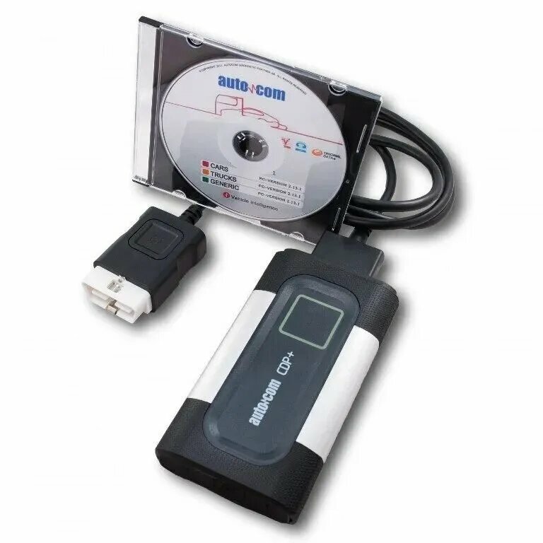 Автосканер мультимарочный Autocom CDP+ 2х платный V3 white/red реле + GEZ FTDI RQ/RL