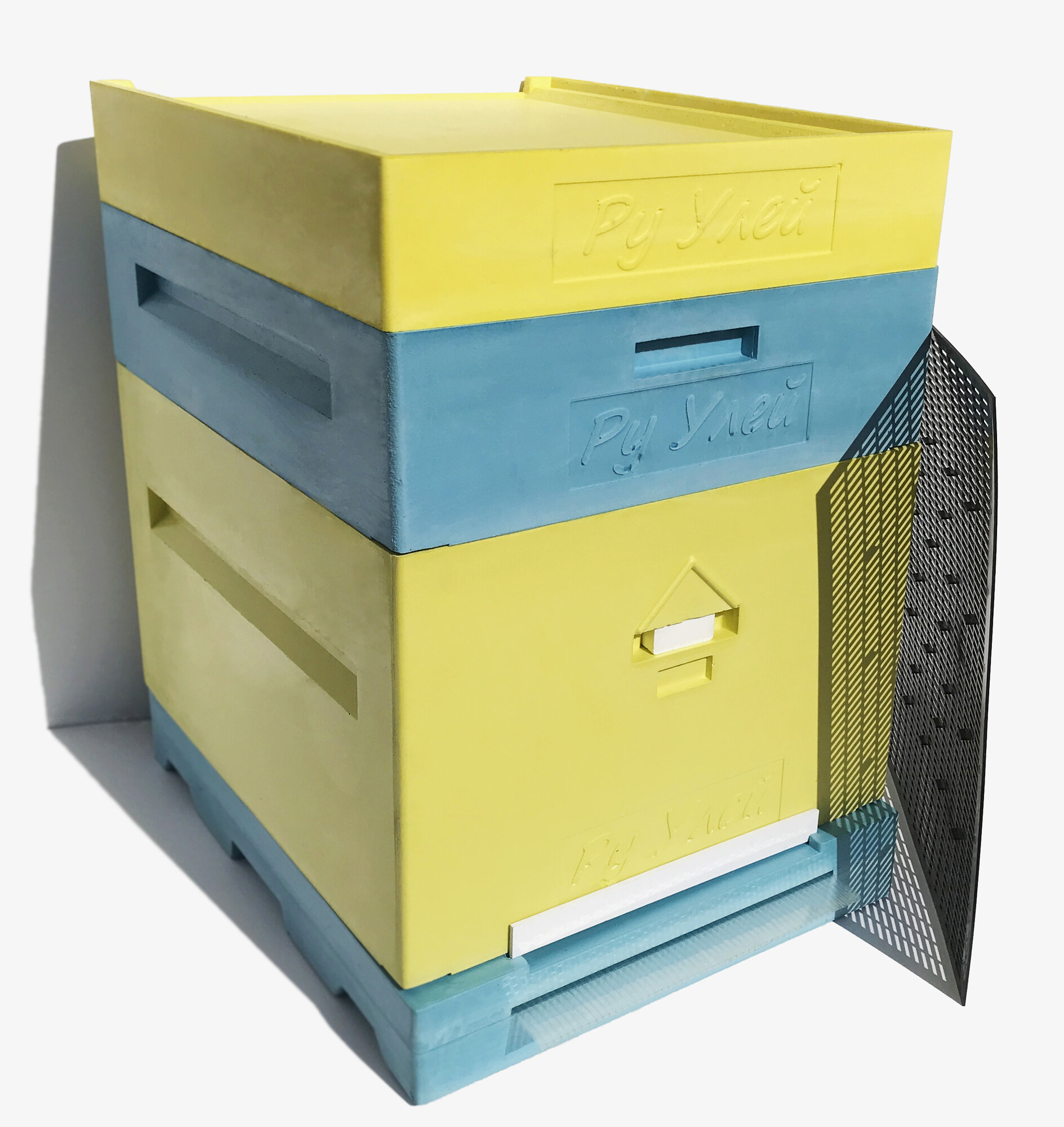 Улей для пчел ППУ (10 рам), комплект 1 Дадан + кормушка