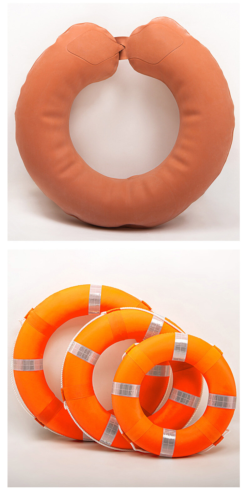 Кольцо для лодки, ПВХ, оранжевое, 72 см, грузоподъёмность 110кг