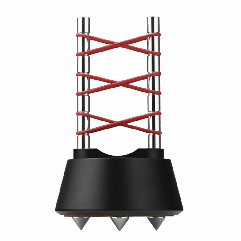 Подставка для подключения кабеля HiFi с большим нескользящим основанием, гасящим вибрацию, Держателем для кабеля питания и провода динамика