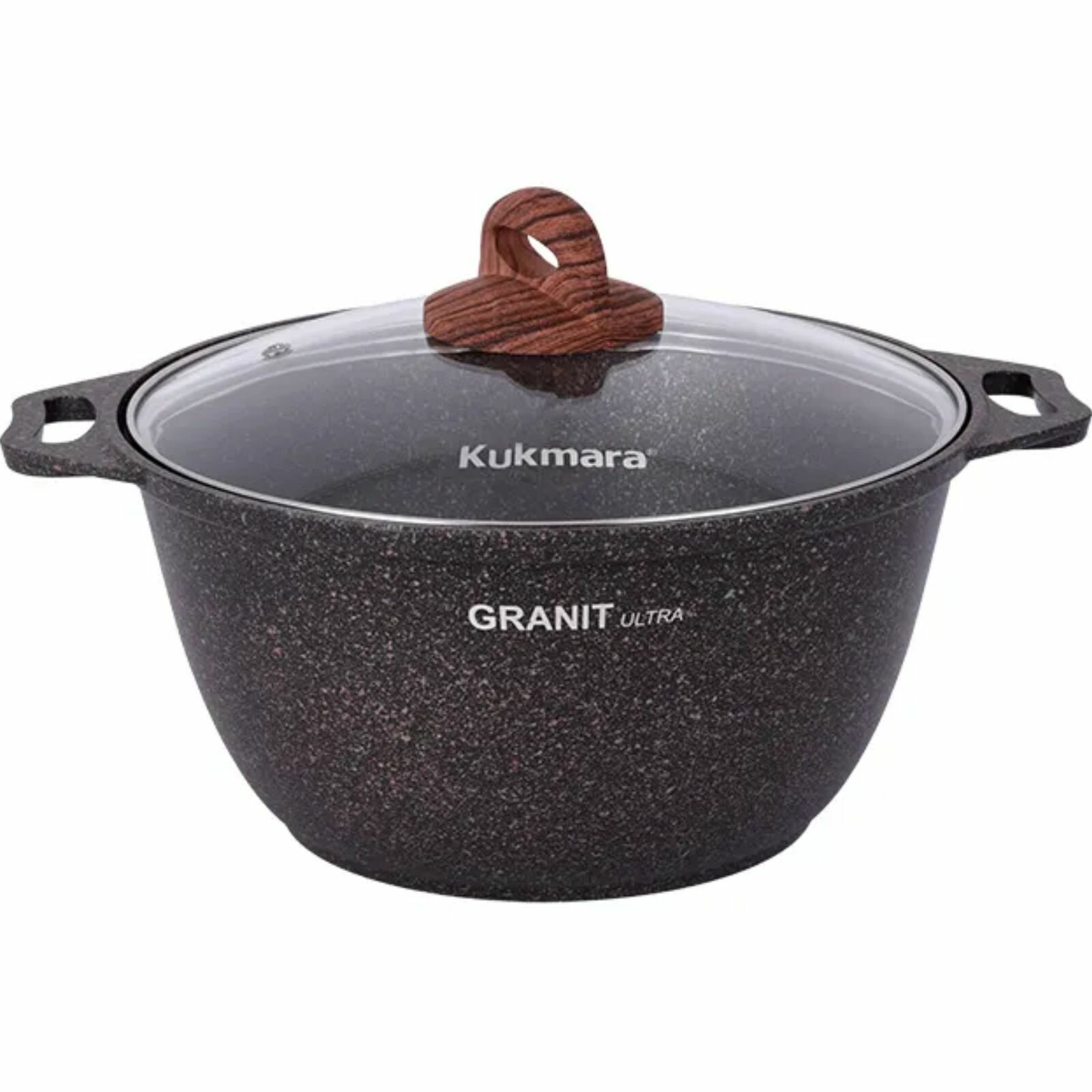 Казан-Кастрюля 3л d220 h122 АП Granit Ultra Ст/Кр Ровное Дно Original Цв/Уп Kukmara КГО32А