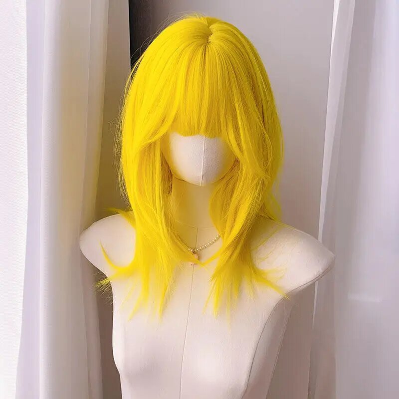 Синтетический парик SNQP желтый