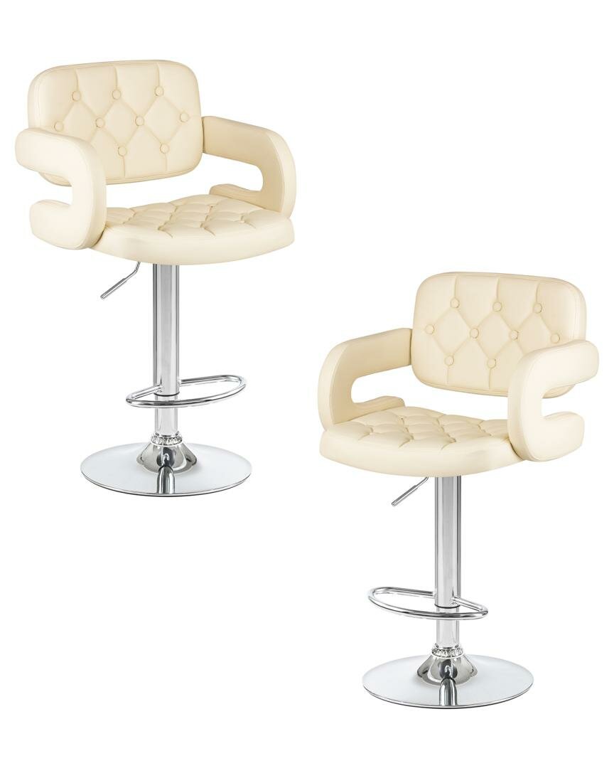 Стул барный DOBRIN Набор 2 шт Стул барный DOBRIN TIESTO, кремовый арт. LM-3460-N_CH-M_EL-cream