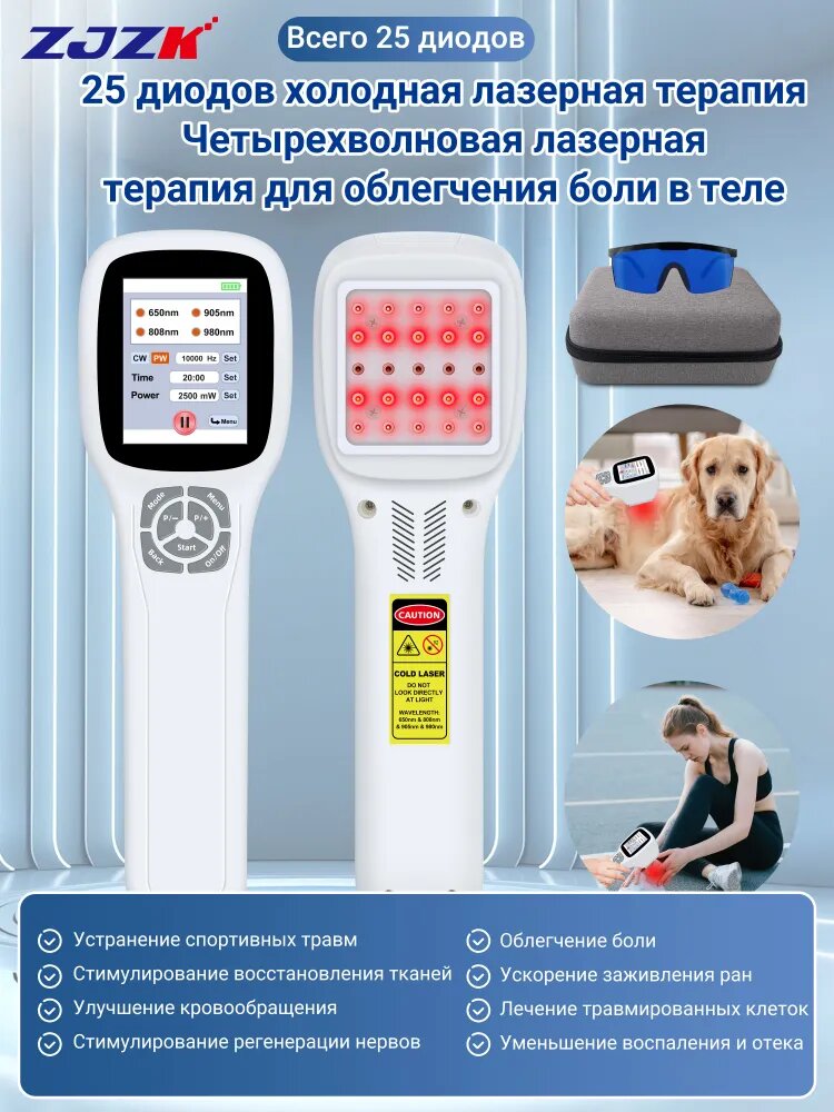 Лазерная терапия суставов — красный и инфракрасный свет для снятия боли и восстановления подвижности