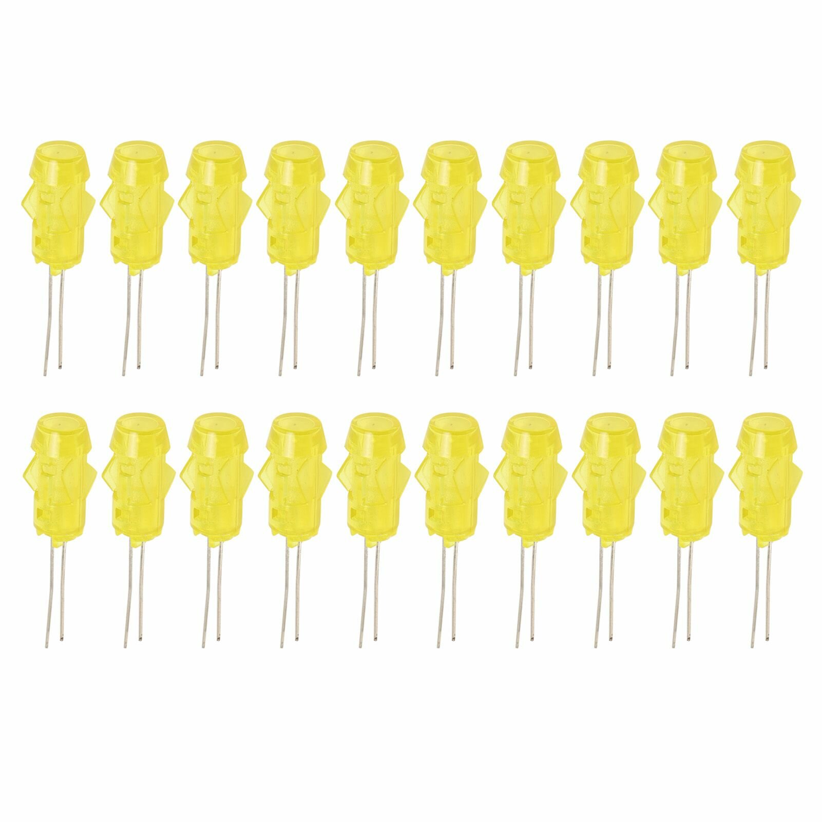 20шт держатели светодиодов 5 мм, желтый, пластик