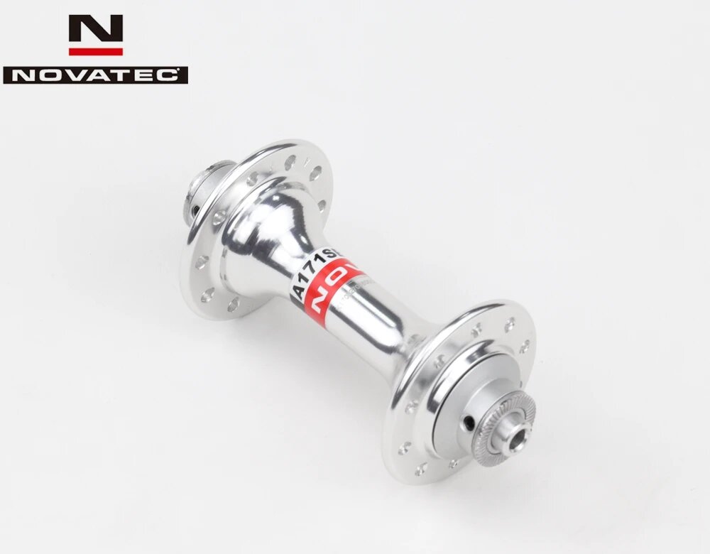 Велосипедные втулки Novatec A171SB F172SB черные/красные/серебристые 20/24/28/32/36 отверстий 8/9/10/11S Silver Front 24H