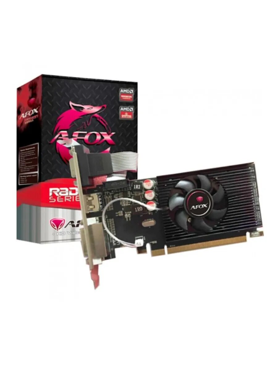 Видеокарта Radeon R5 230 LP Single Fan AFR5230-1024D3L5 1 ГБ