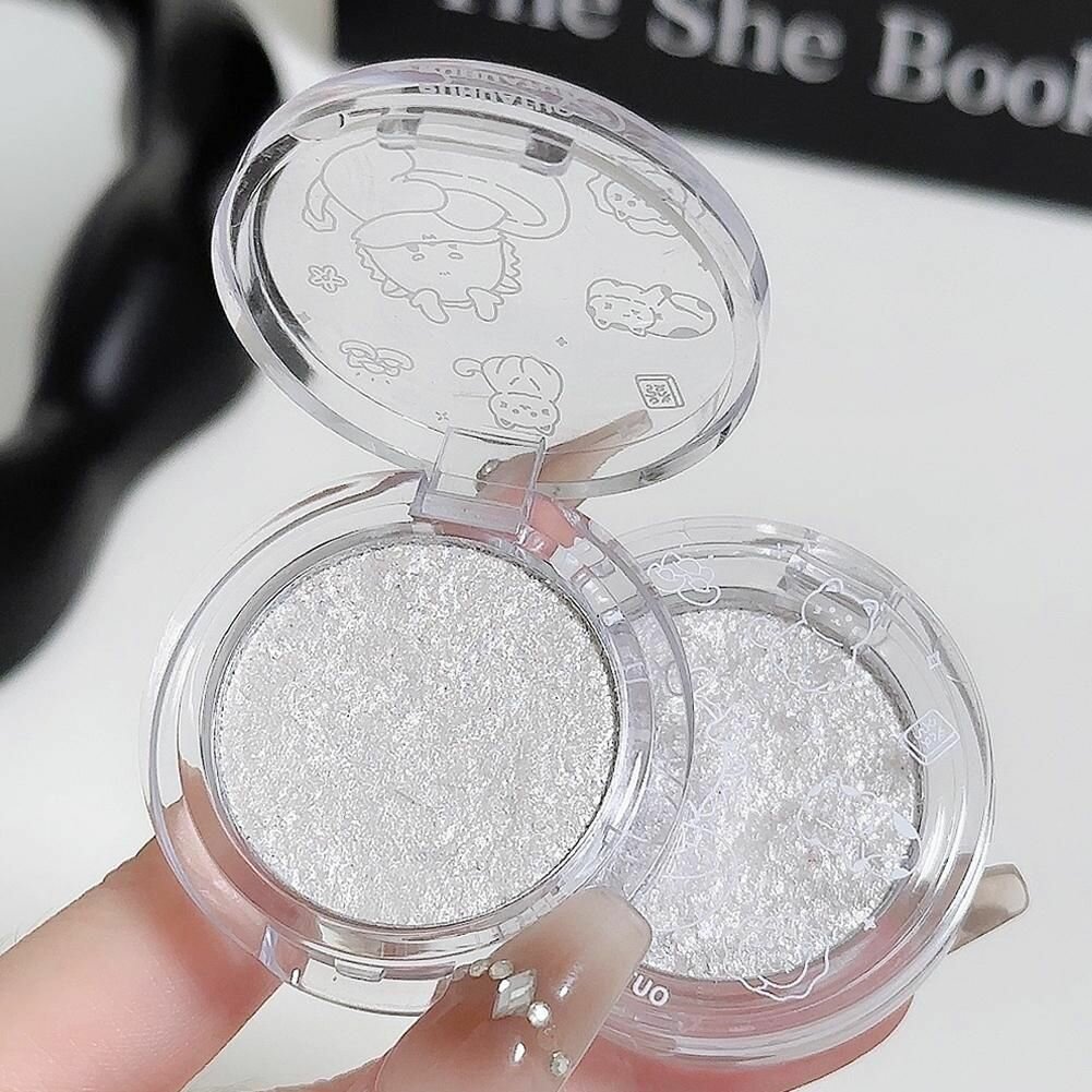 Матовые перламутровые тени для век, Черный/Белый