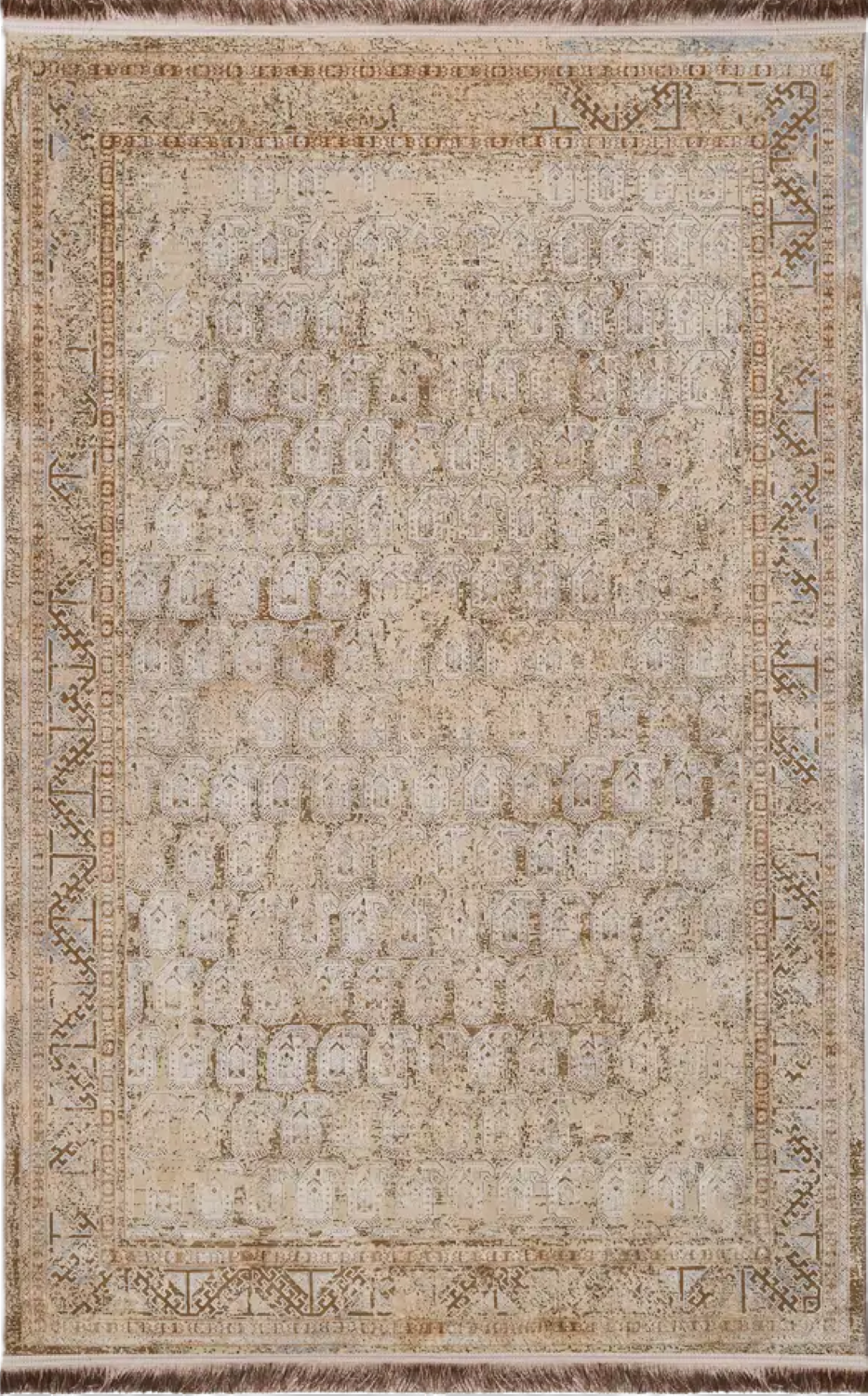 Ковер персидский высокоплотный с рельефным ворсом "LV-028 бежевый" 150х225 см