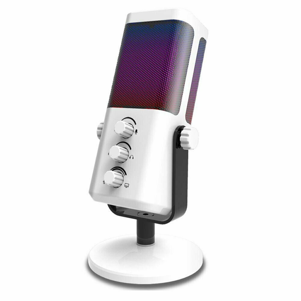 Конденсаторный USB-микрофон,1, белый