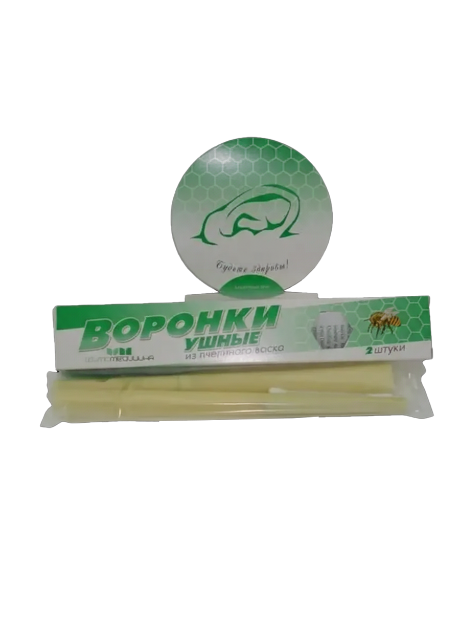Фитоворонка ушная Реамед из пчелиного воска и прополиса от 2 штук