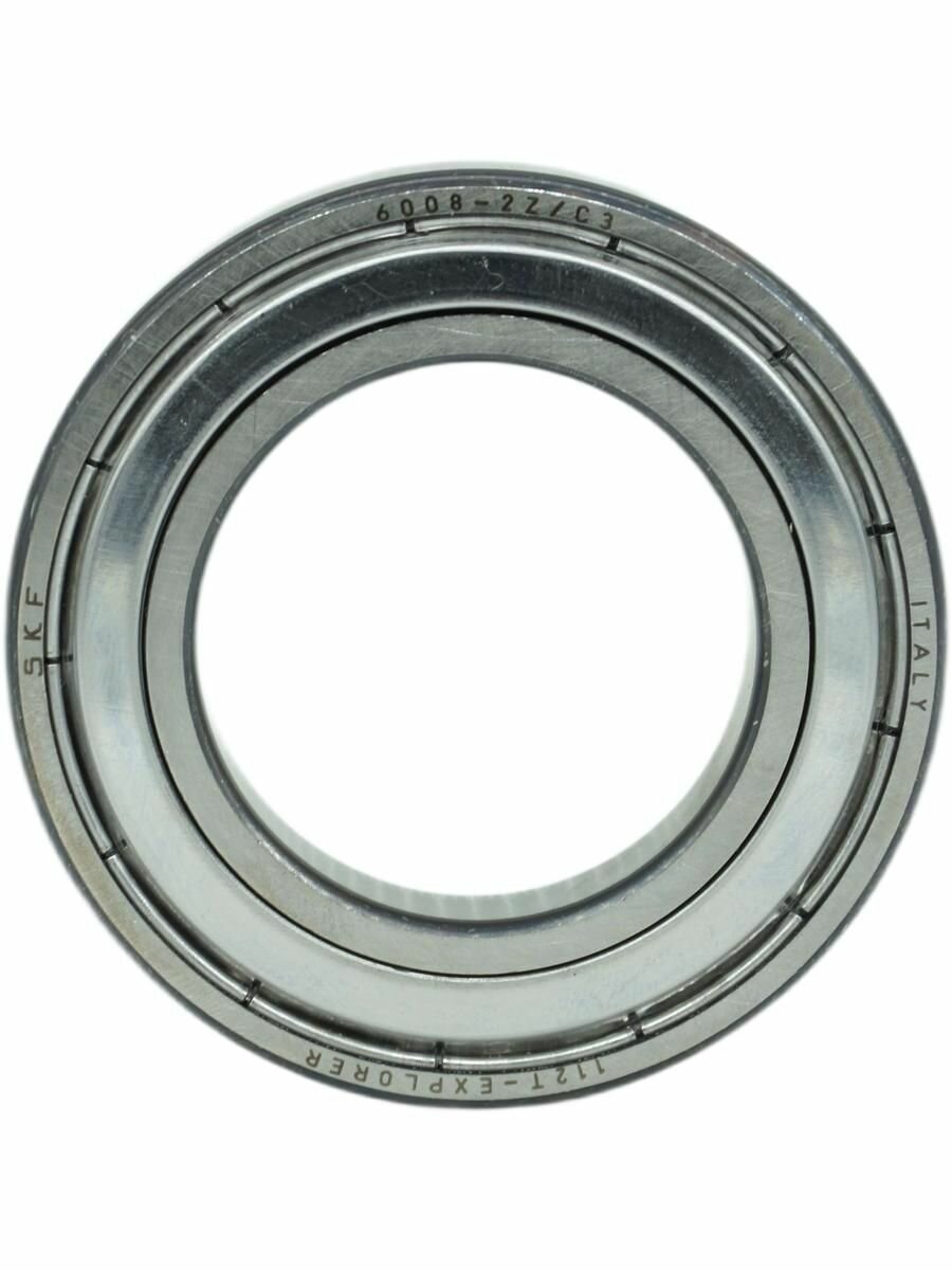 Подшипник шариковый 6008-2Z/C3 SKF 40х68х15 мм металлические шайбы с тепловым зазором высокооборотистый (1 шт.) — фото 1