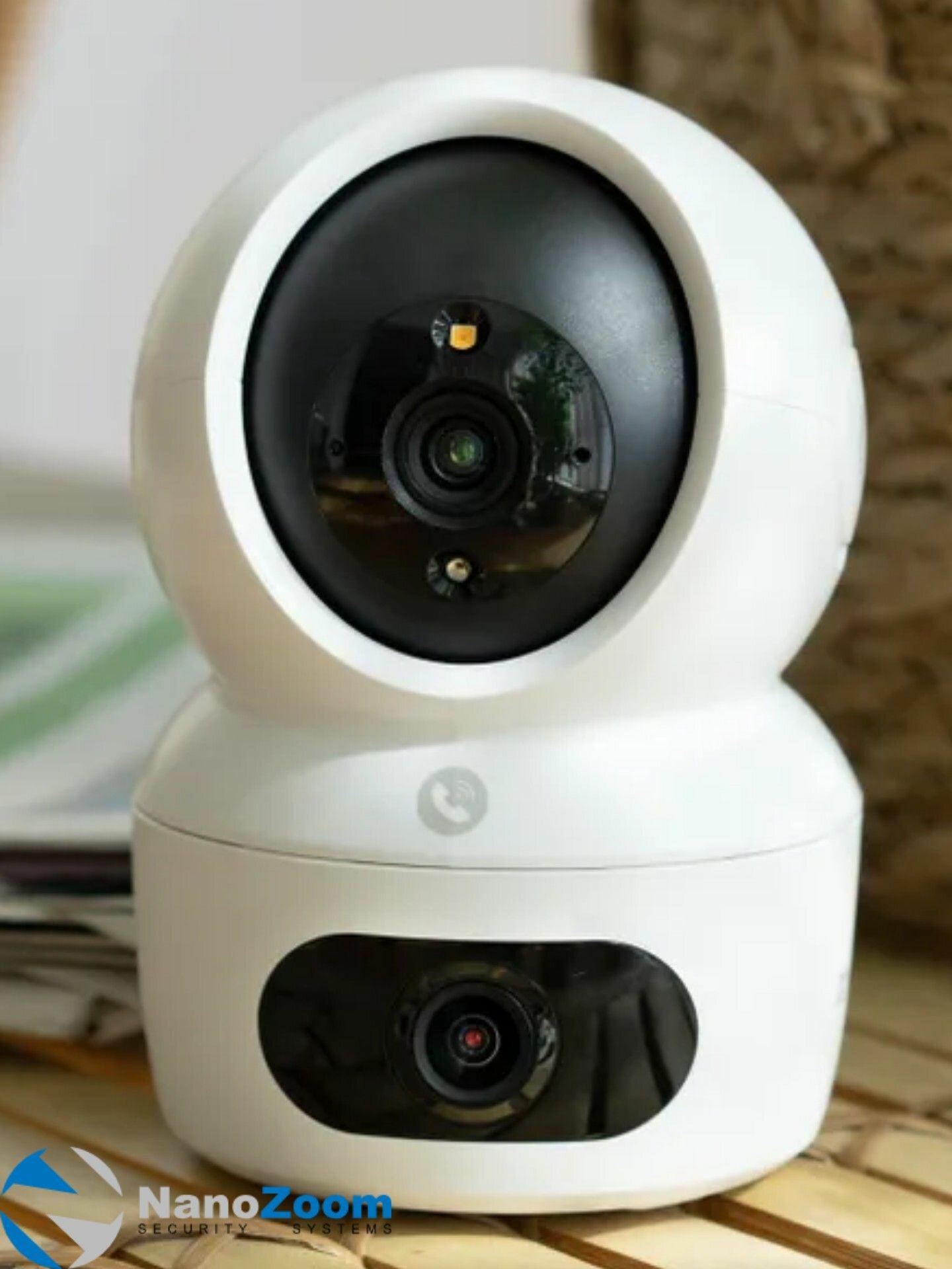 Ezviz CS-H7c Dual 2K+ 4Мп 2,8 мм + 4Мп 6 мм - камера видеонаблюдения WiFi для дома поворотная с двумя объективами, умная домашняя цифровая IP видеокамера с ИК подсветкой, 2560x1440 2K