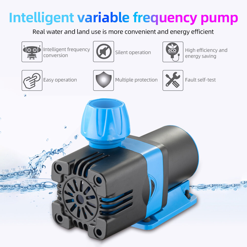 7000 л/ч погружной водяной насос - водяной насос переменной частоты с технологией синусоидальной волны сверхтихий насос постоянного тока подходит для пруда фонтана пресной и соленой воды