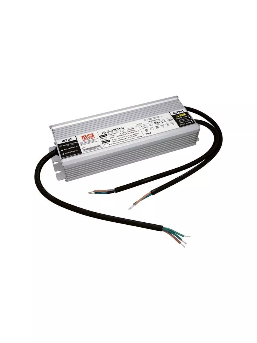 LED драйвер 319 Вт (114В/2.8А) HLG-320H-C2800DA