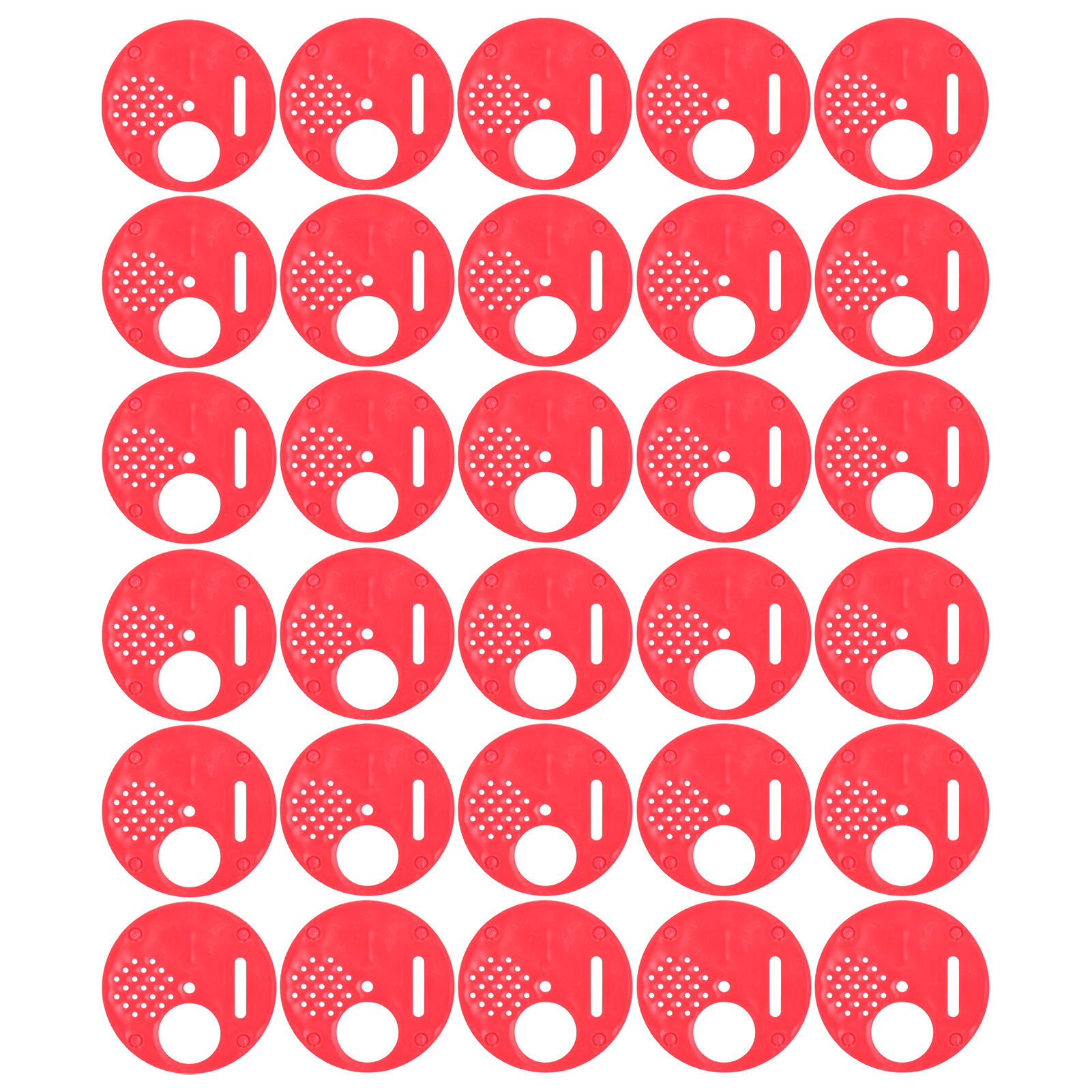 30 шт, входная дверь для улья, пластиковый круглый выход, вентиляционные ворота, аксессуары для пчеловодства, красный