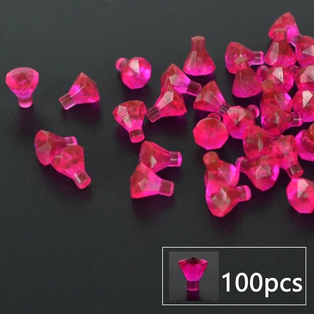 Ледуо строительный блок 3069 Розовый, Pink 100pcs