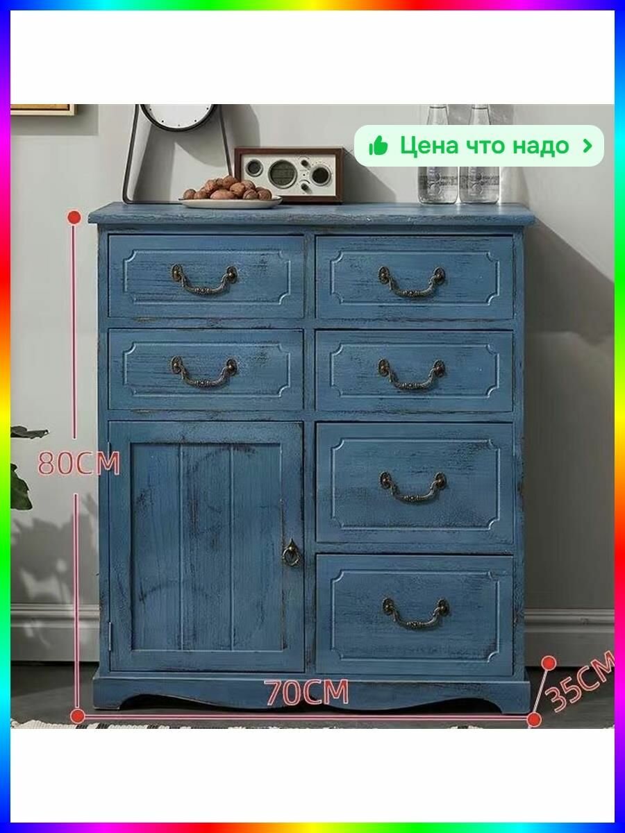 Винтажный комод из тунгового дерева для уютного интерьера-стиль