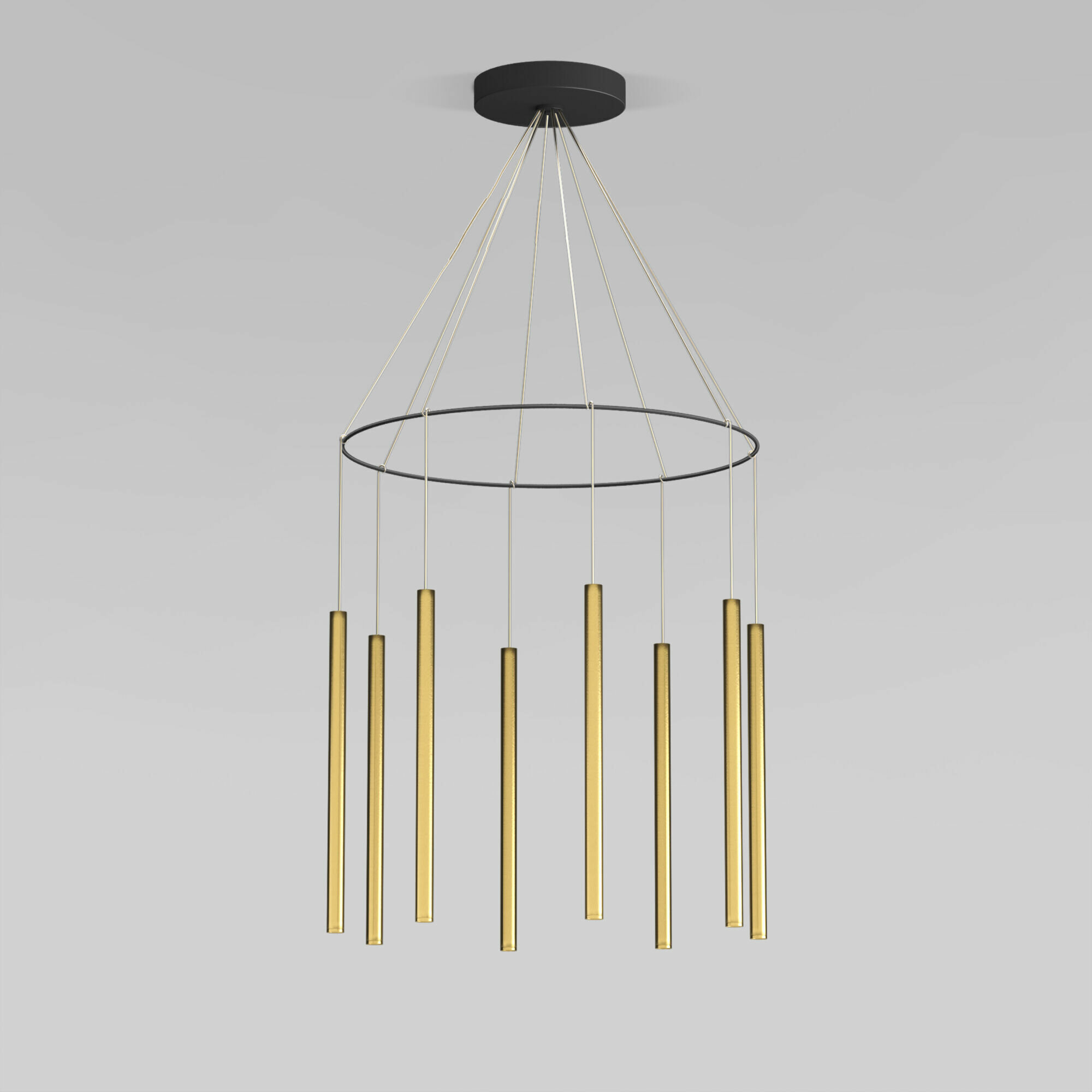 Люстра / Подвесной светодиодный светильник Eurosvet Pianto 301101 LED, 23 Вт, 4000К, латунь