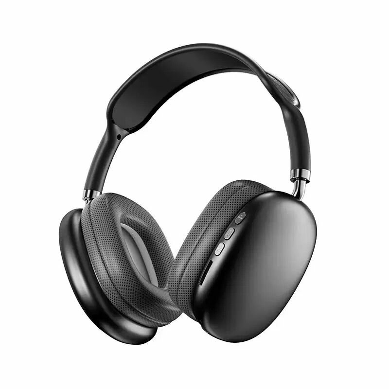Беспроводные накладные наушники Bluetooth; большие полноразмерные игровые гарнитуры; С микрофоном и шумоподавлением, серебристый