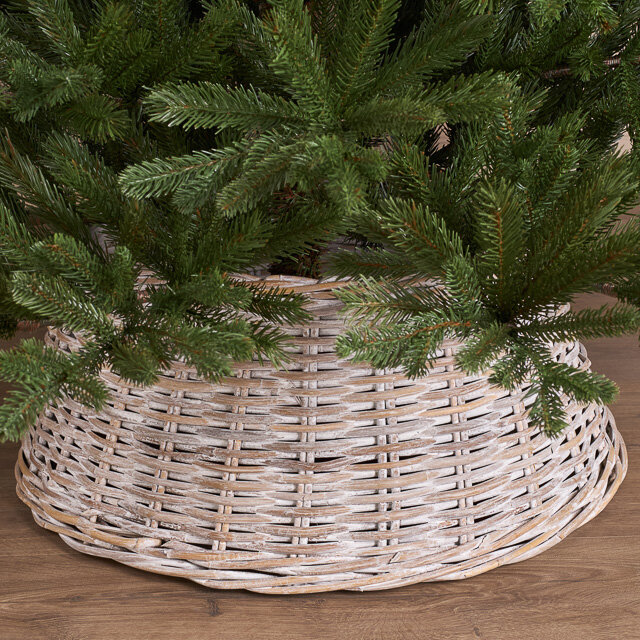 Плетеная корзина для елки Vinoviro 65*28 см серая, Edelman, 1104262