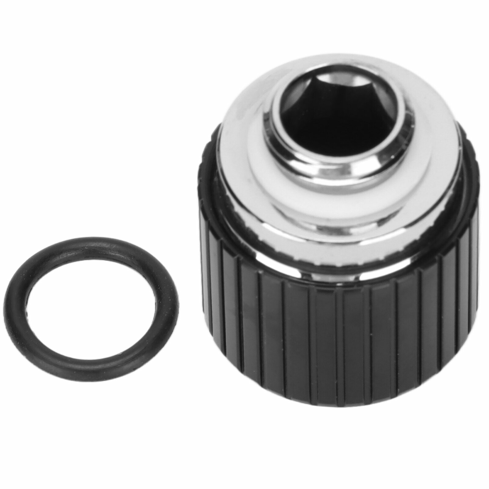 Компрессионный фитинг G1/4: внутренняя шестигранная резьба M8, для жестких трубок, черный