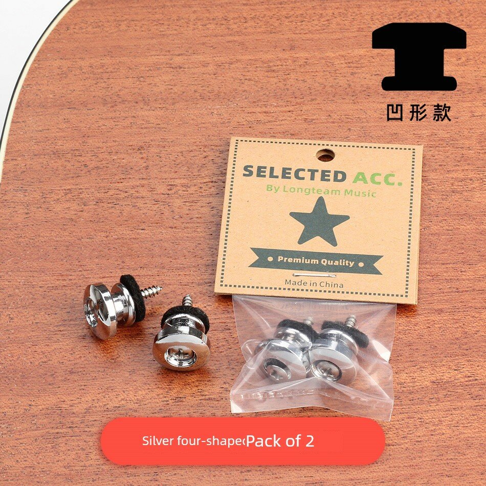 Бронзовые кнопки для ремня гитары Langting, фиксаторы для укулеле, застежки для ремня бас-гитары, противоскользящие