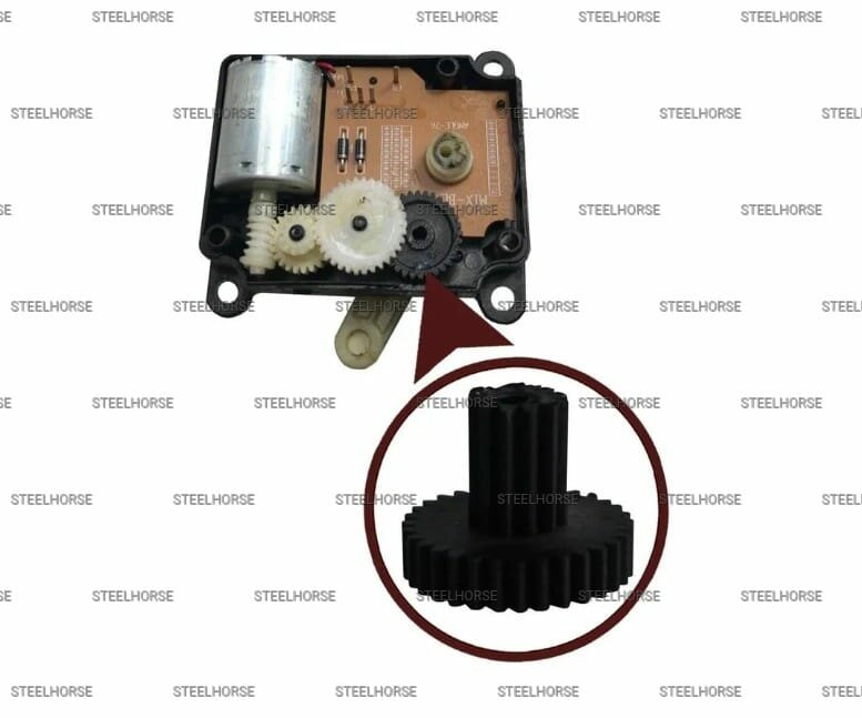 Шестерня мотора заслонки отопителя Kia Sorento 2003-2009; Mohave 2009-