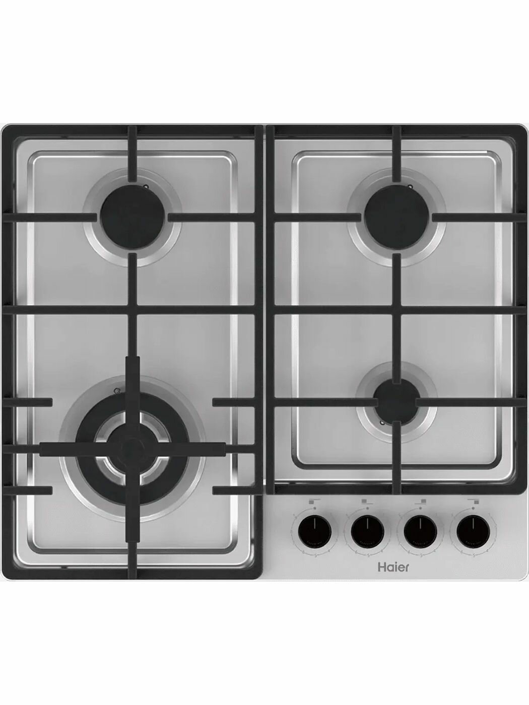 Варочная панель Haier HHQ-M64CTQX, нержавеющая сталь, газовая, 4 конфорки.