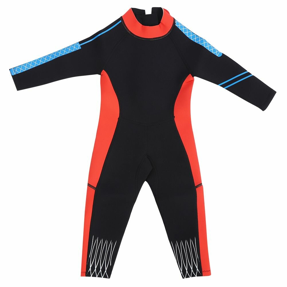 Детский гидрокостюм 2.5мм, черно-оранжевый, S