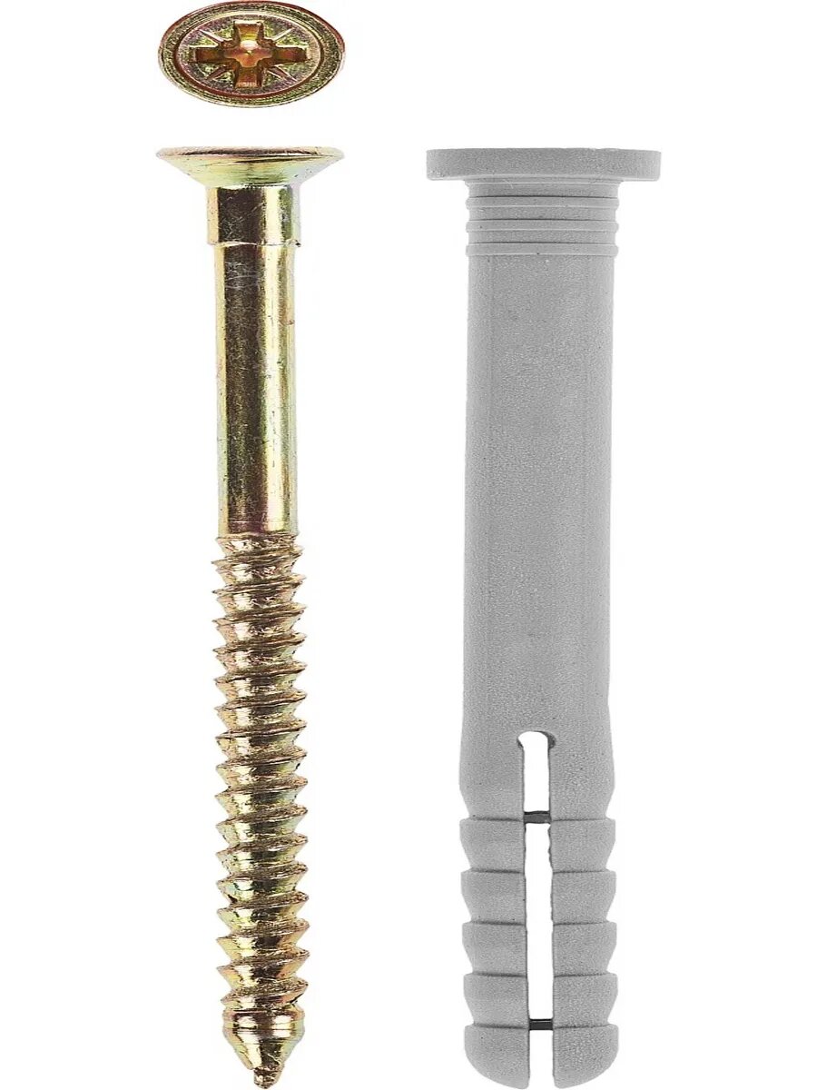 8 х 140 мм, цилиндрический бортик, 50 шт, дюбель-гвоздь